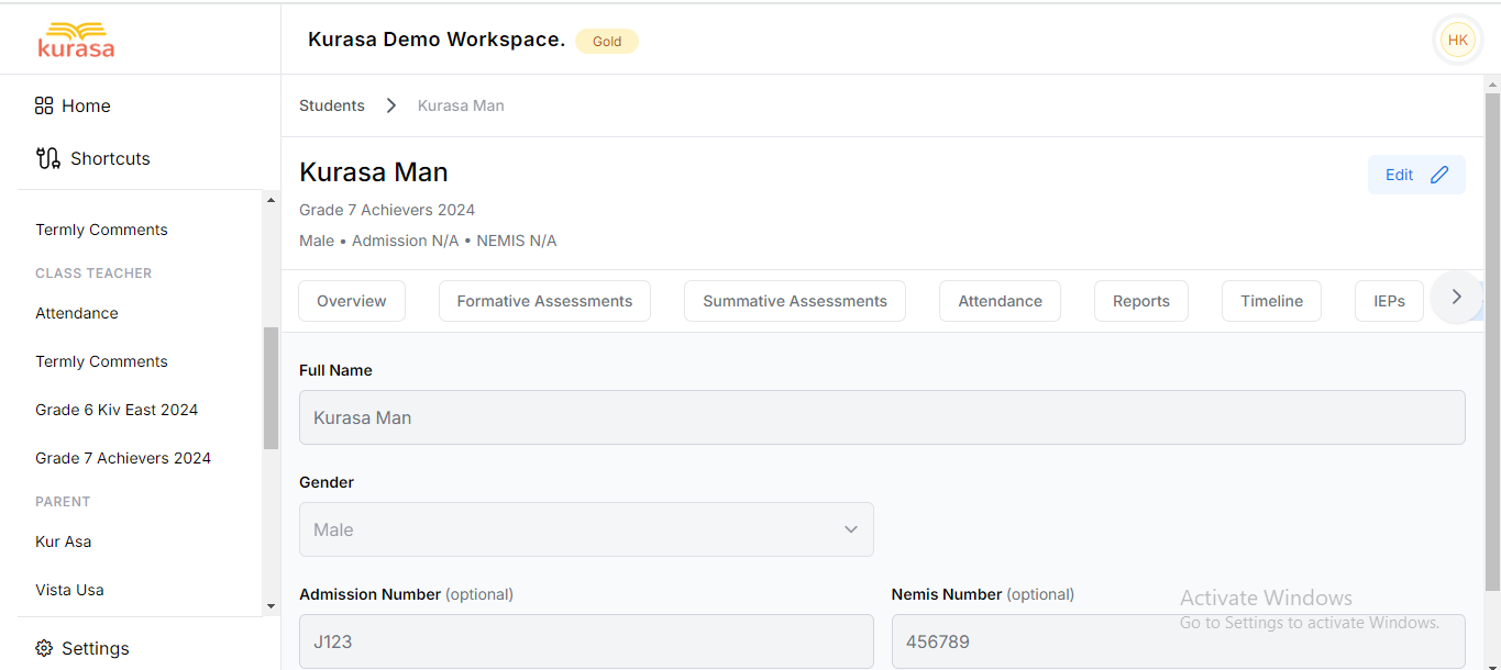 Learner Management: Overview - Kurasa Africa